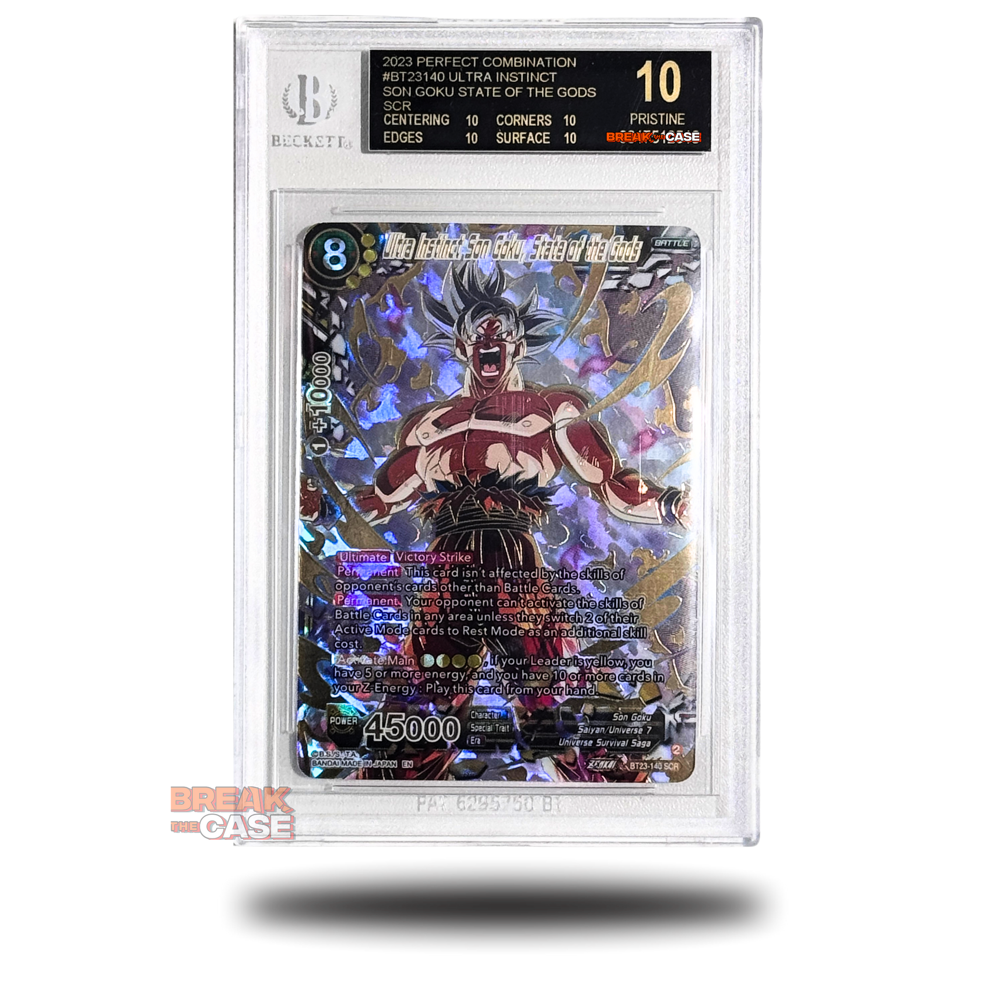 Ultra Instinct Son Goku, State of the Gods - (SCR) - BGS 10 BLACK LABE